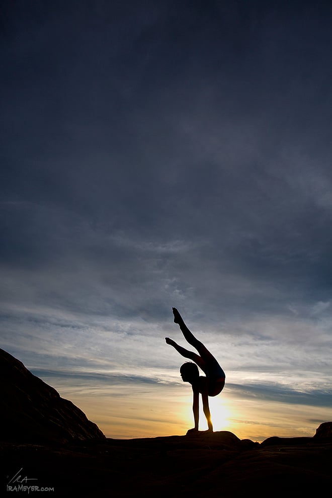 Handstand Silhouette | Ira Meyer Photography