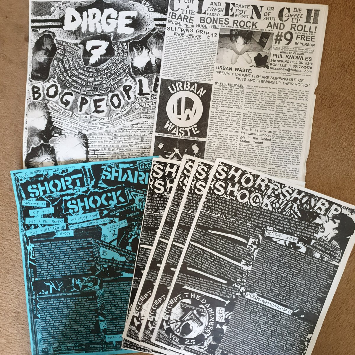 VARIOUS FANZINES: Old, new ATD/ Flipside/ Dirge/ Punchline etc ...