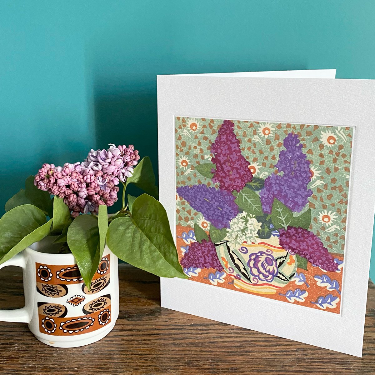 ‘Lilac’ card | Ink Print Repeat Studio