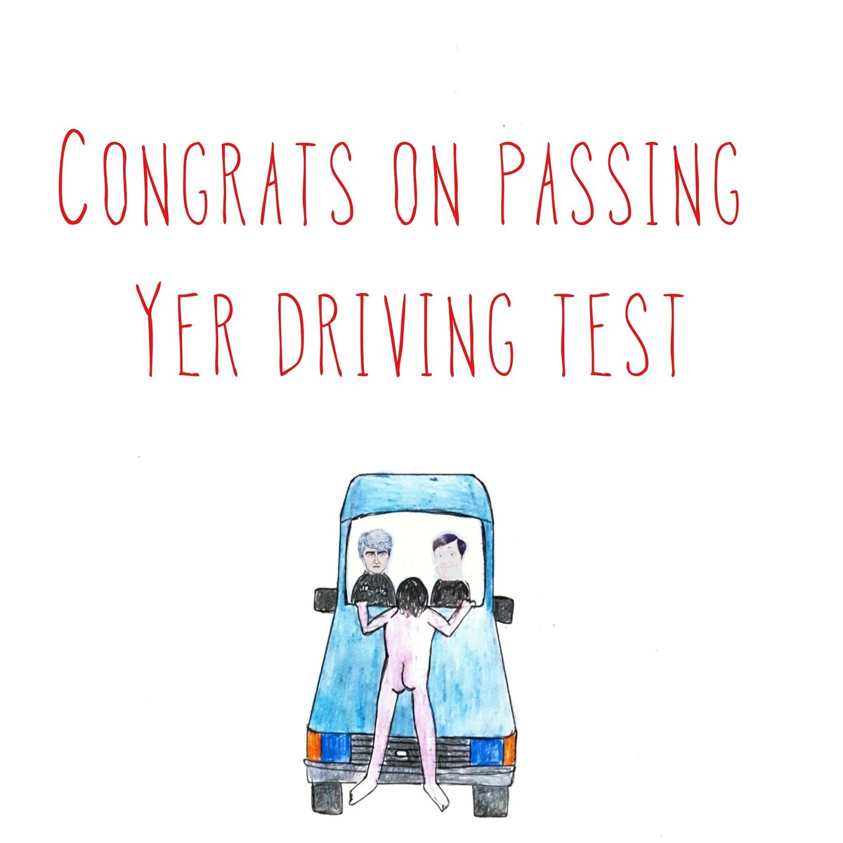 Father Ted driving Test Card | Dublin Card Company