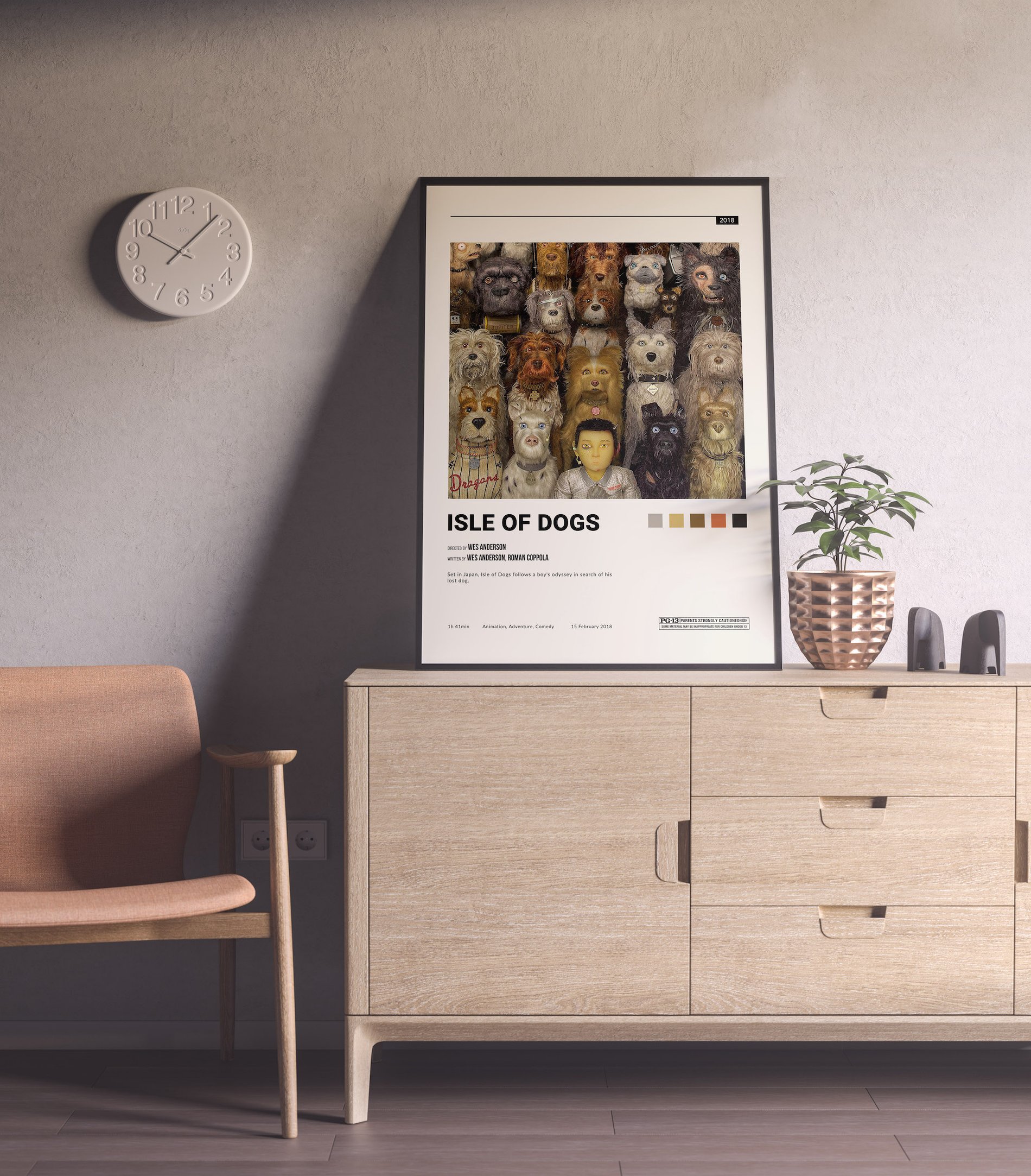 The Isle of Dogs - Wes Anderson Movie Poster | Architeg Prints