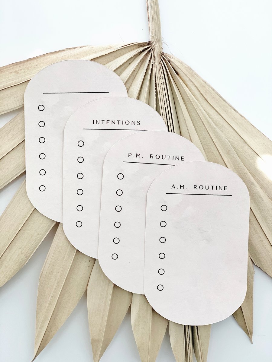 Intentions Journal Card Set | paperpanduh