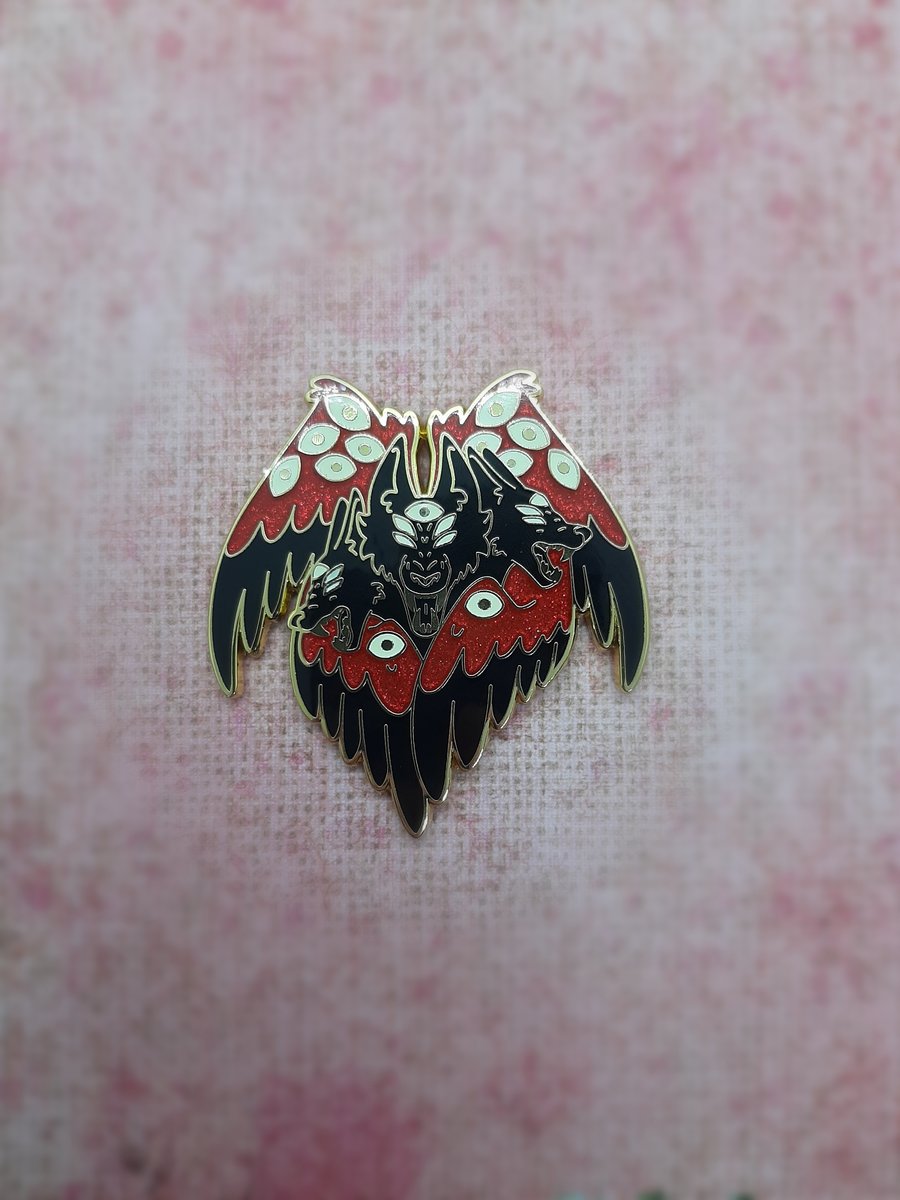 Winged Cerberus | Cat Head Pins