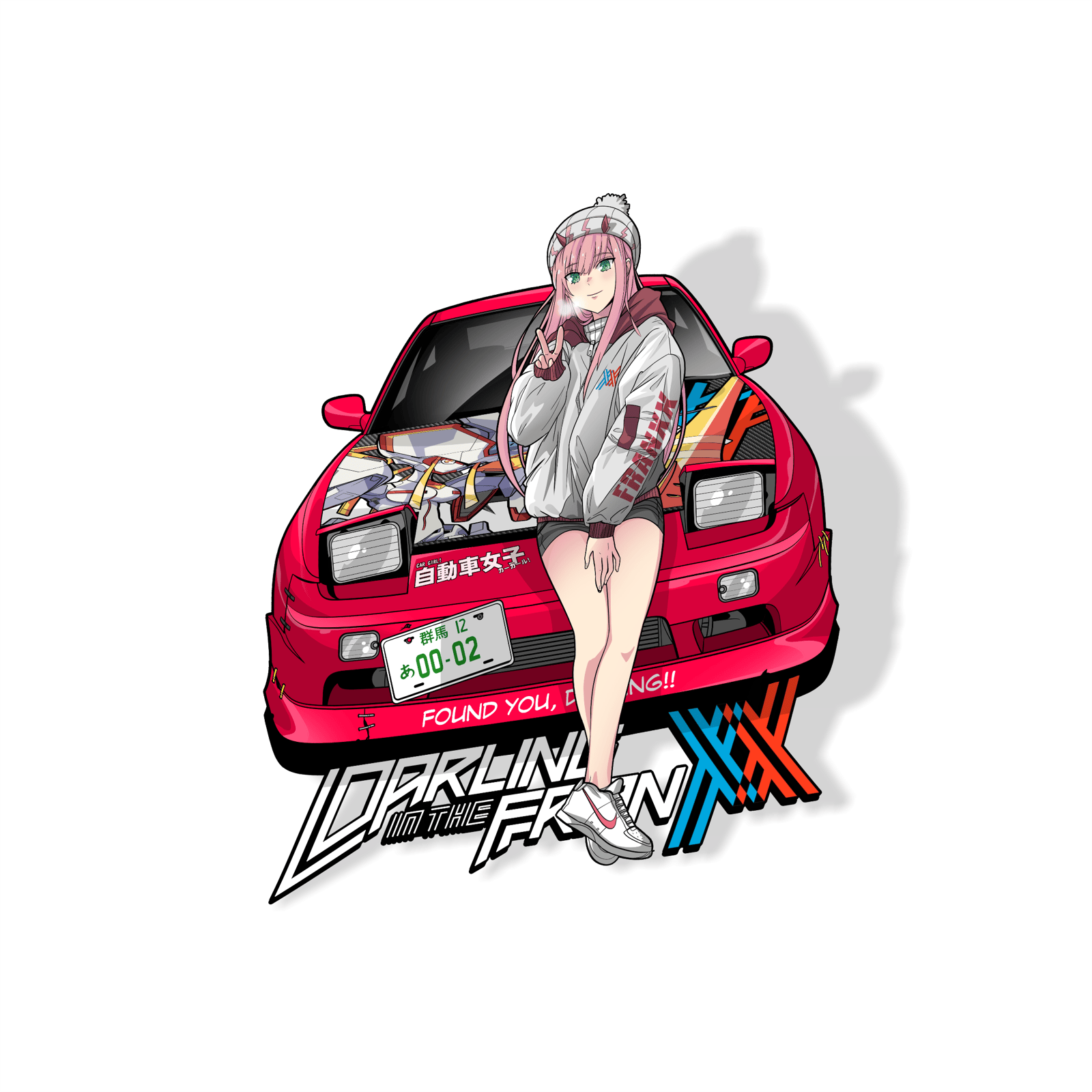 Paper Bumper Stickers Zero Two Vinyl Decal etna.com.pe