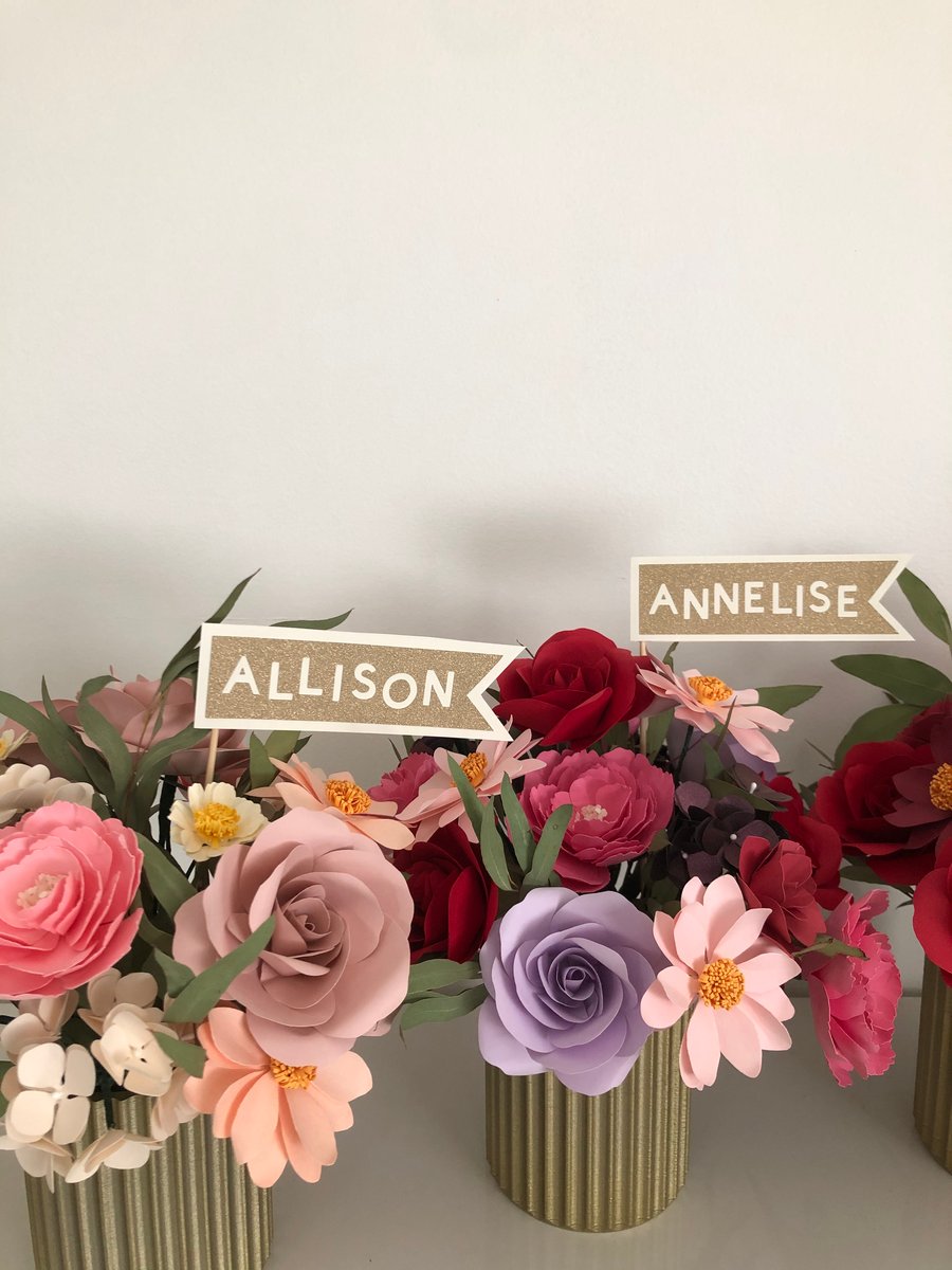 Custom Cake or Flower Topper | papersandwich