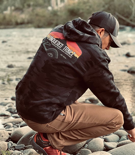 Retro Logo Hoodie / Conquered Trailz