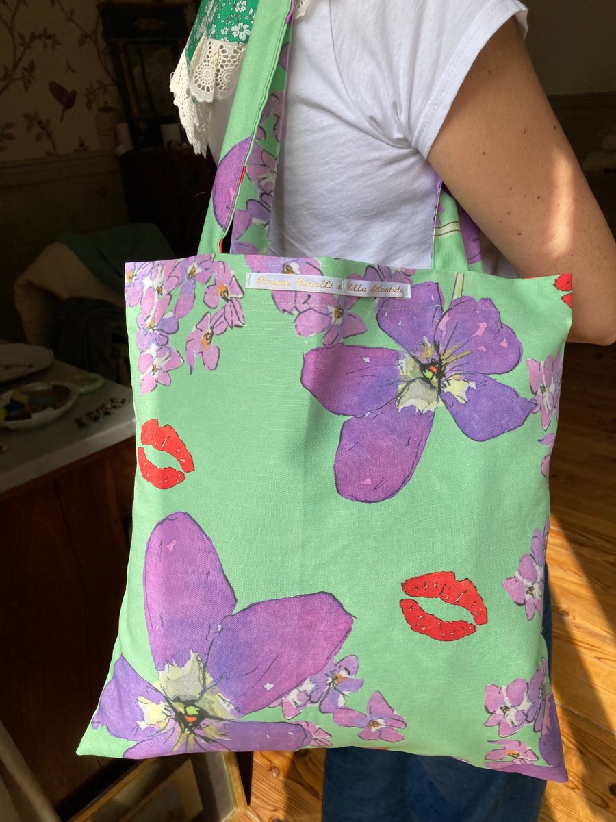 Tote bags en lin et coton exclusif Amour Doux été ou Limonade Prune ...