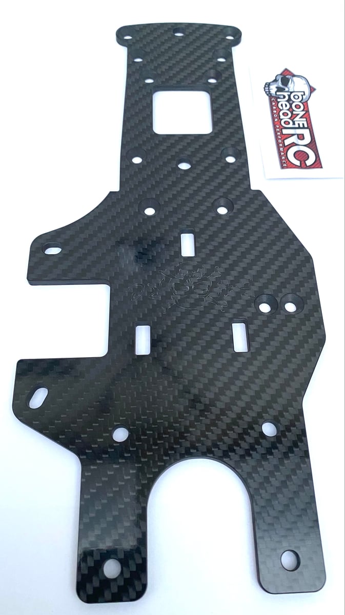 BoneHead RC carbon baja upgraded chassis plate | BoneHead-RC
