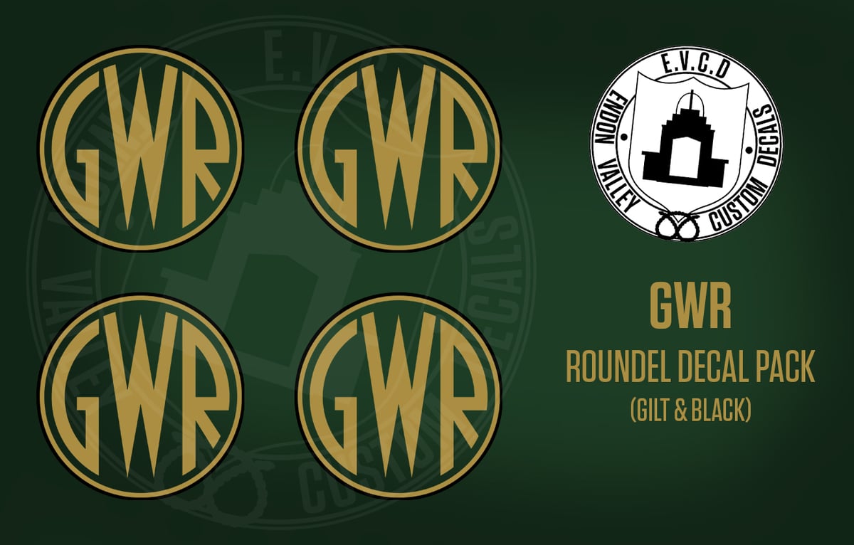 GWR ROUNDEL 5"/3.5"/16mm / 7mm / 4mm | Endon Valley Custom Decals
