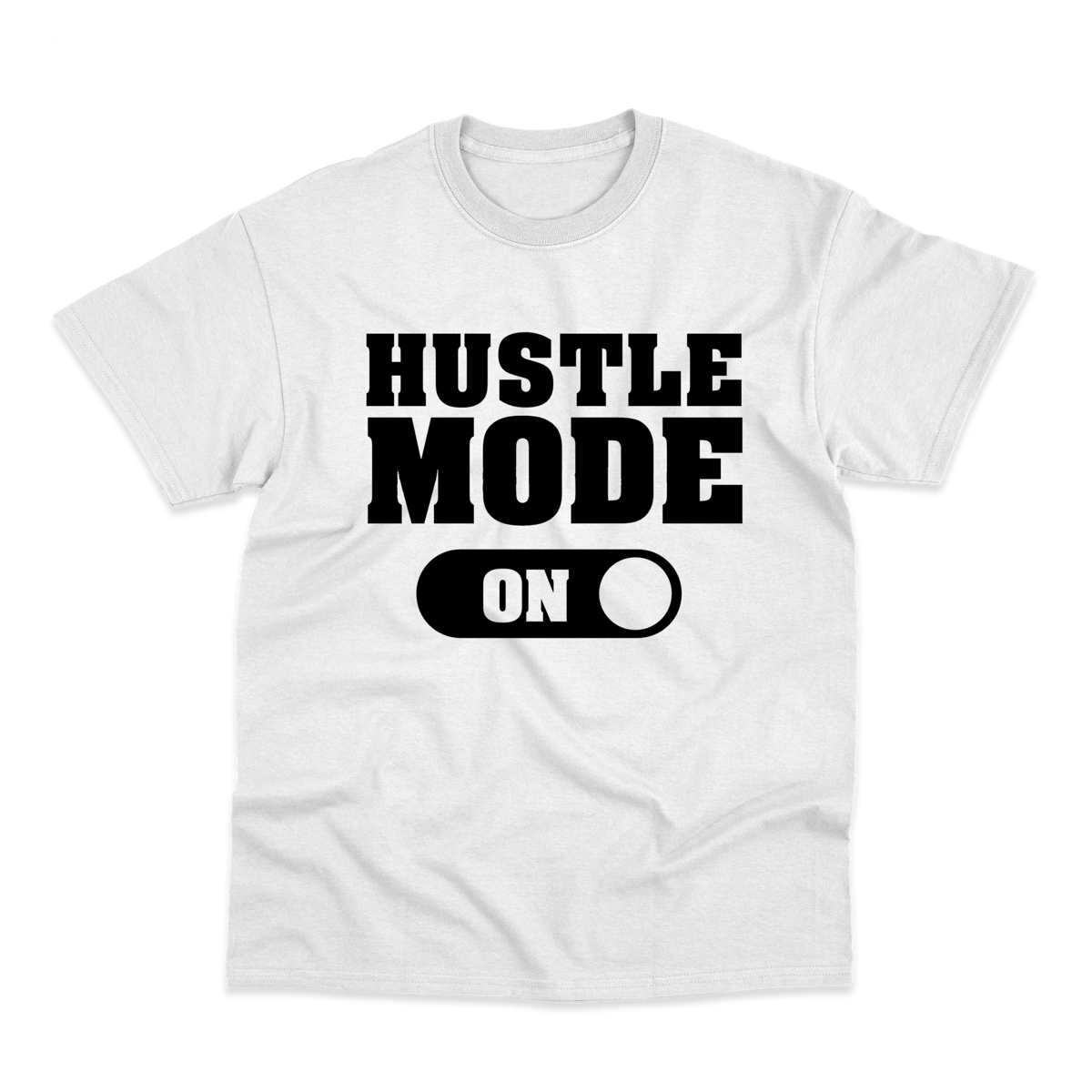Hustle Mode Tee (White) | DONTAY'S DUGOUT
