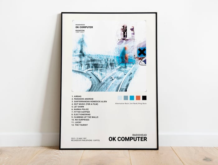 Radiohead - OK Computer Album Cover Poster | Architeg Prints | Architeg ...