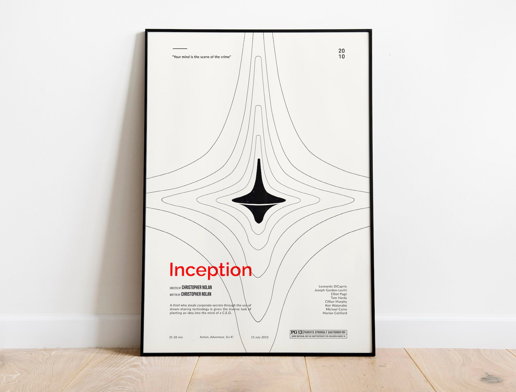 Inception - Christopher Nolan Movie Poster | Architeg Prints
