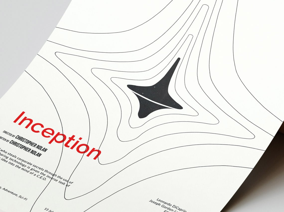 Inception - Christopher Nolan Movie Poster | Architeg Prints
