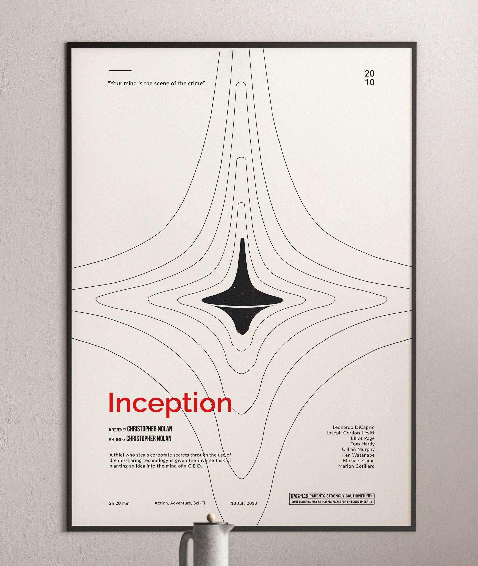 Inception - Christopher Nolan Movie Poster | Architeg Prints
