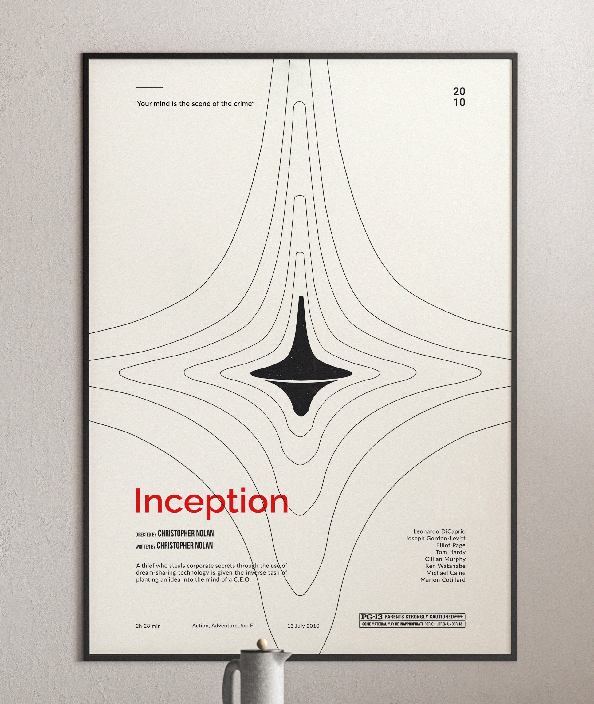 Inception - Christopher Nolan Movie Poster | Architeg Prints
