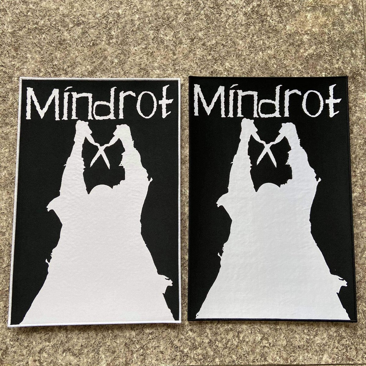 MINDROT-1990 DEMO WOVEN BACK PATCH (WHITE) | Mythological Mayhem