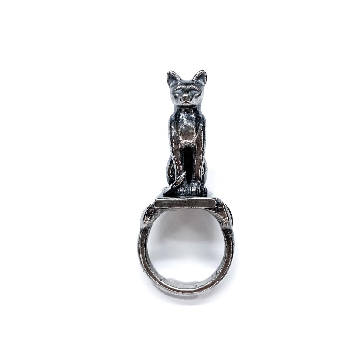 Bastet ring in sterling silver or gold | Arcana Obscura
