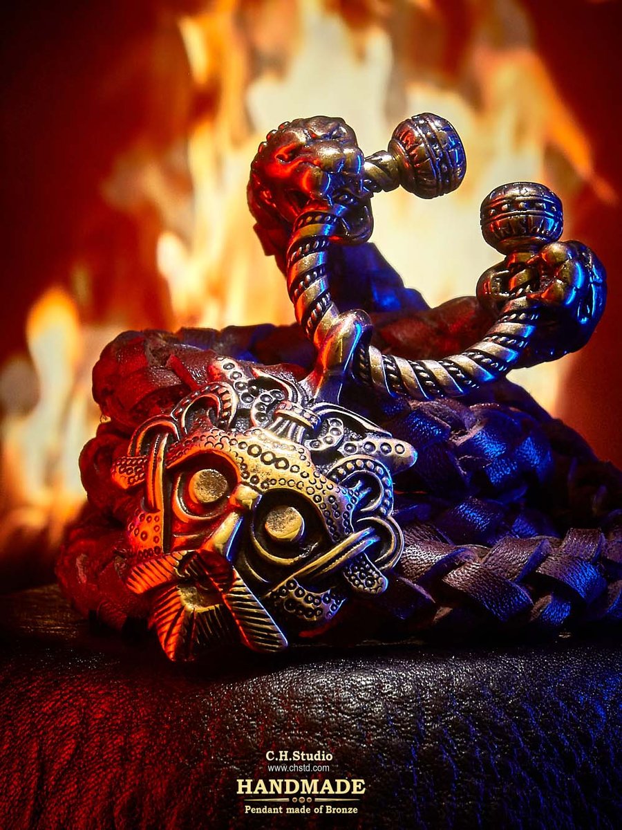 C.H.Studio — Odin's Mask - Leather Necklace