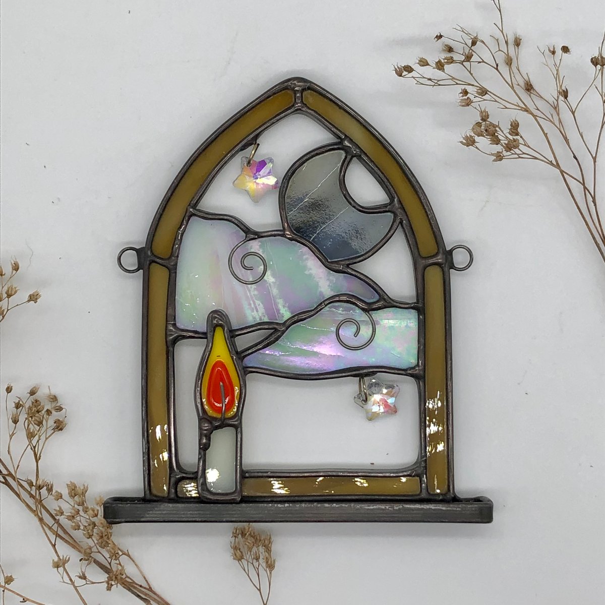 Starry Night Window | Foiled and Fluxed