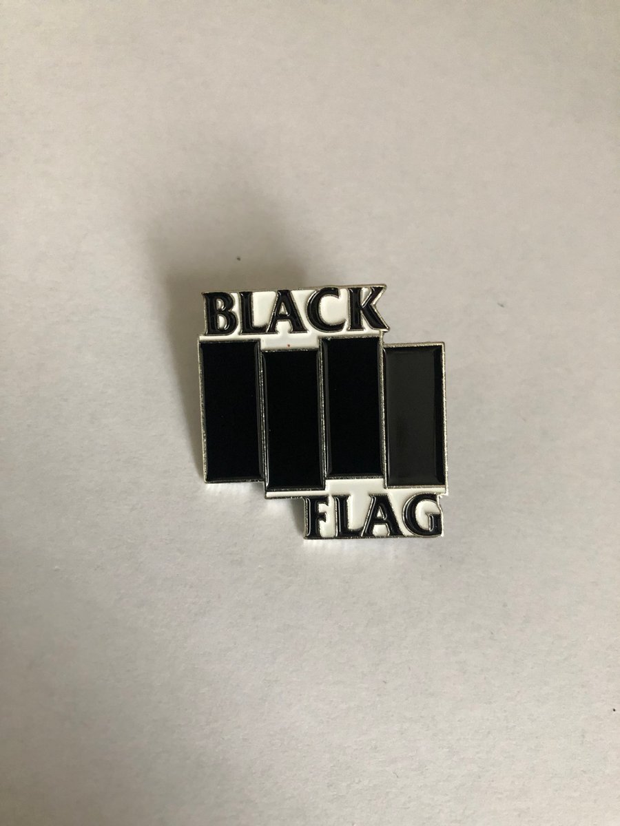 Black Flag Enamel Pin Badge | UK Studs