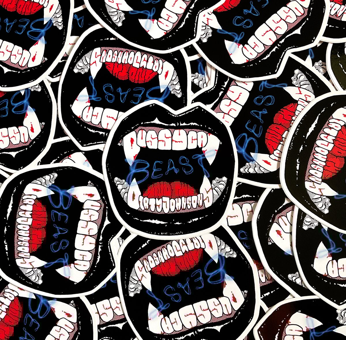 LIMITED EDITION BEAST VINYL STICKERS | The Dirty Johnsons