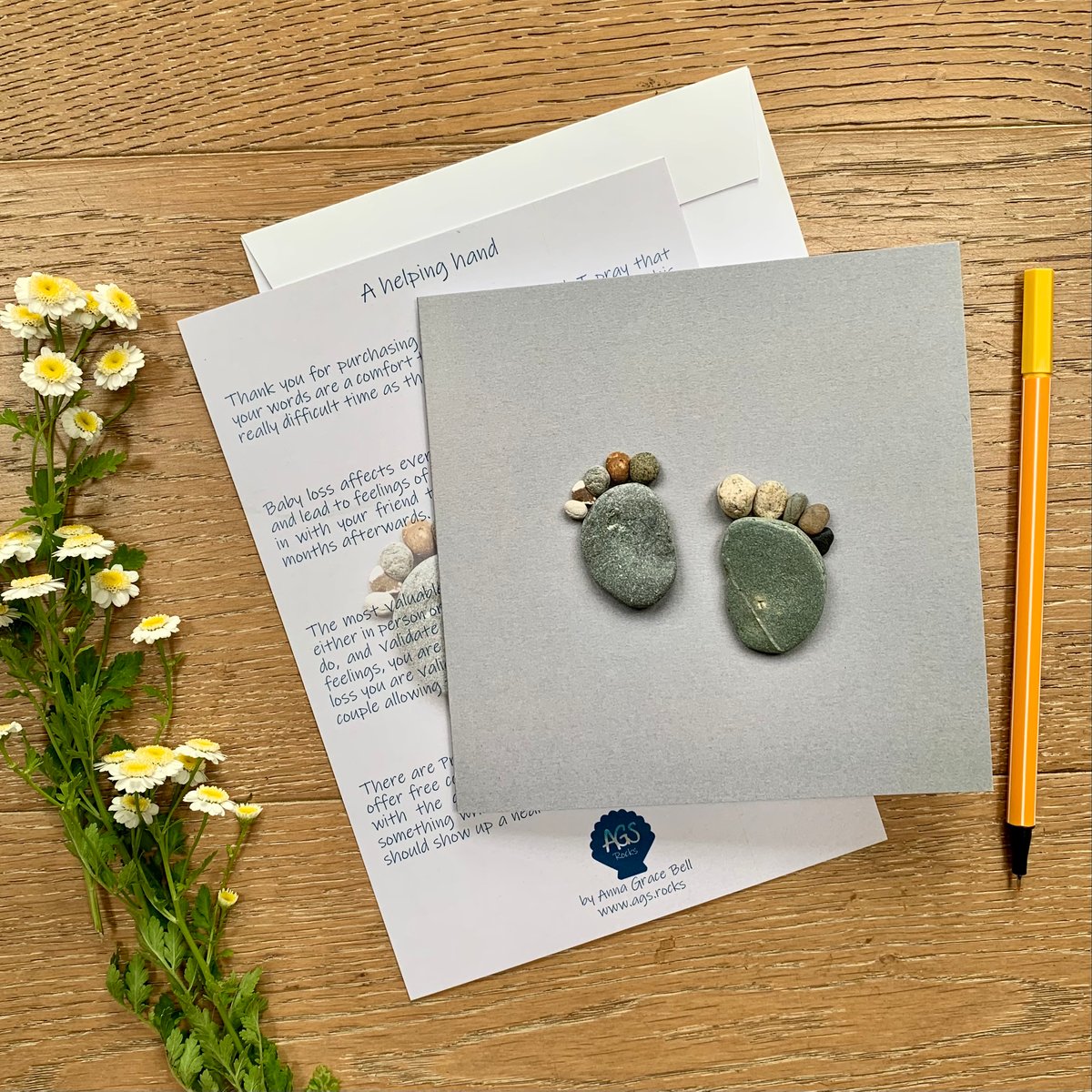 Baby Loss card & 'Helping Hand' | Anna Grace Bell