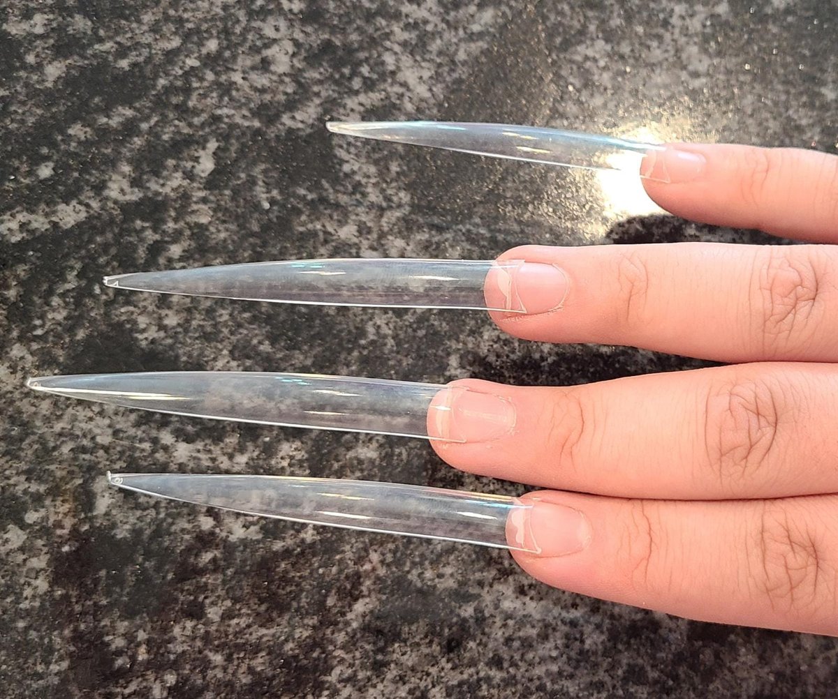 4XL STILETTO TIPS ( No c curve, 120 pcs) | Zulay's Nails