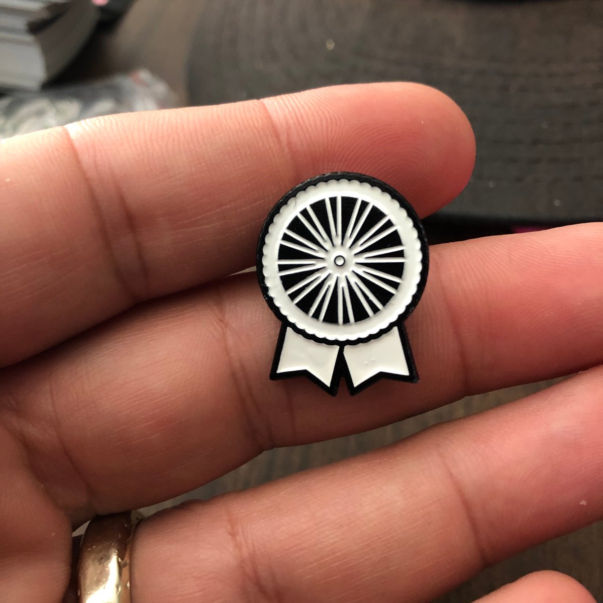 PBR Bike Wheel - 1in. Enamel Pin | pinkbikeralph