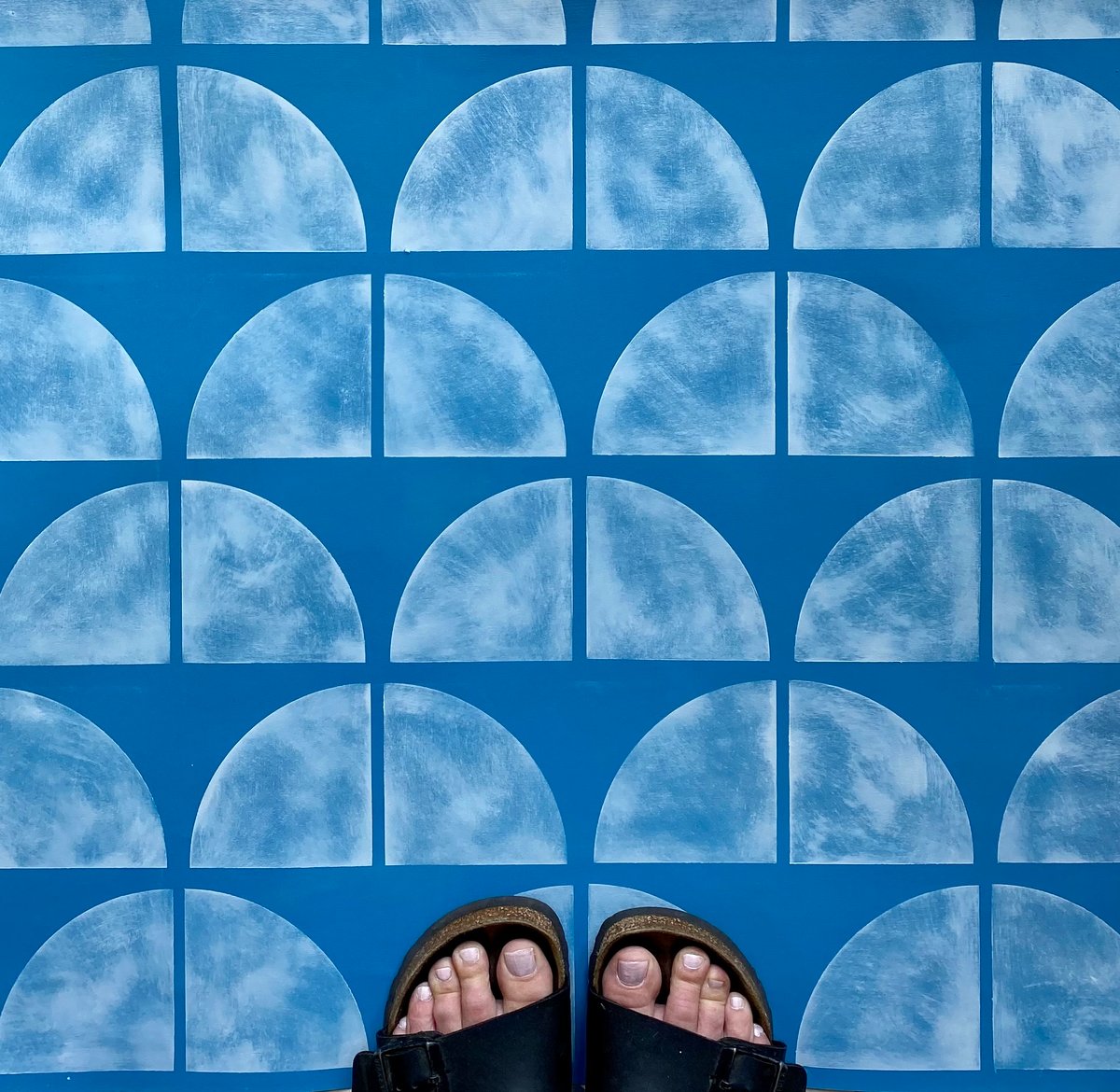 Quarter Circle Stencil for Patios, Floors, Tiles and Walls, DIY Floor ...