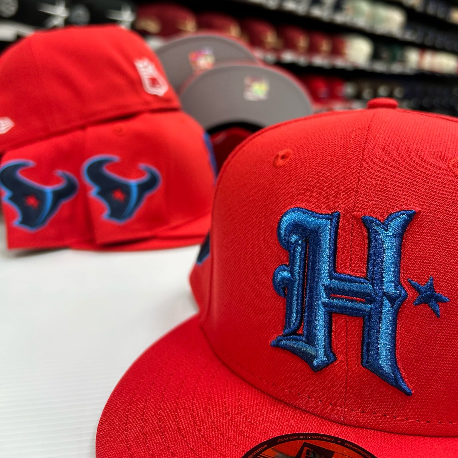 New Era 59Fifty Front Door Red Texans | Bigg City Cap Zone