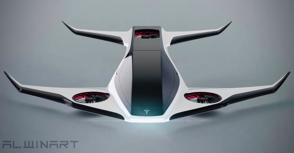 Tesla eVTOL Concept | Bottle Block