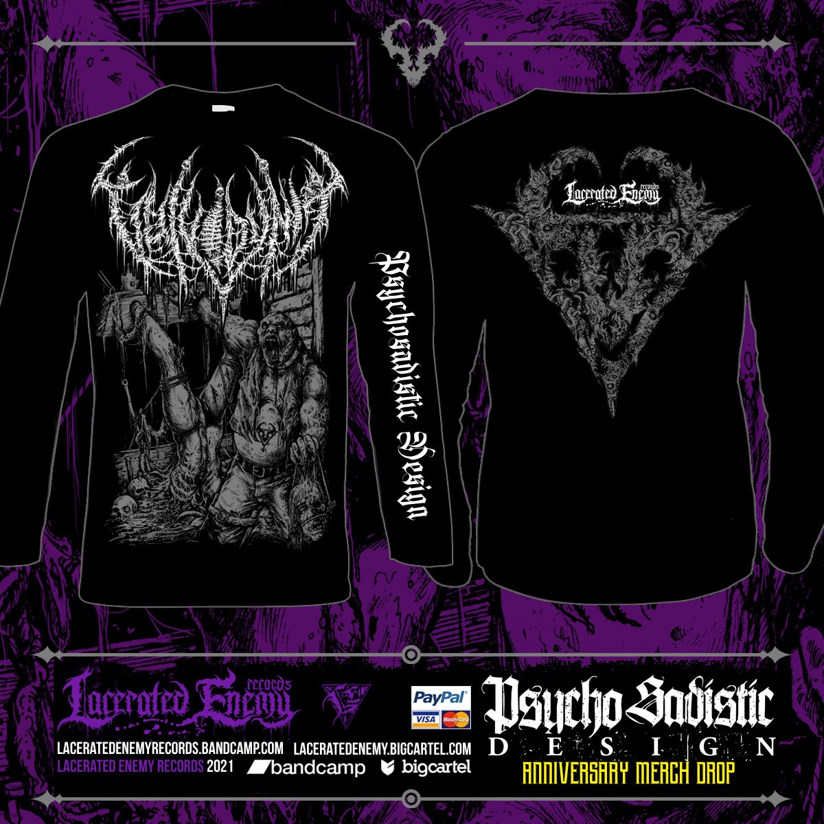 VULVODYNIA - Psychosadistic Design scene - Longsleeve | LACERATED ENEMY ...
