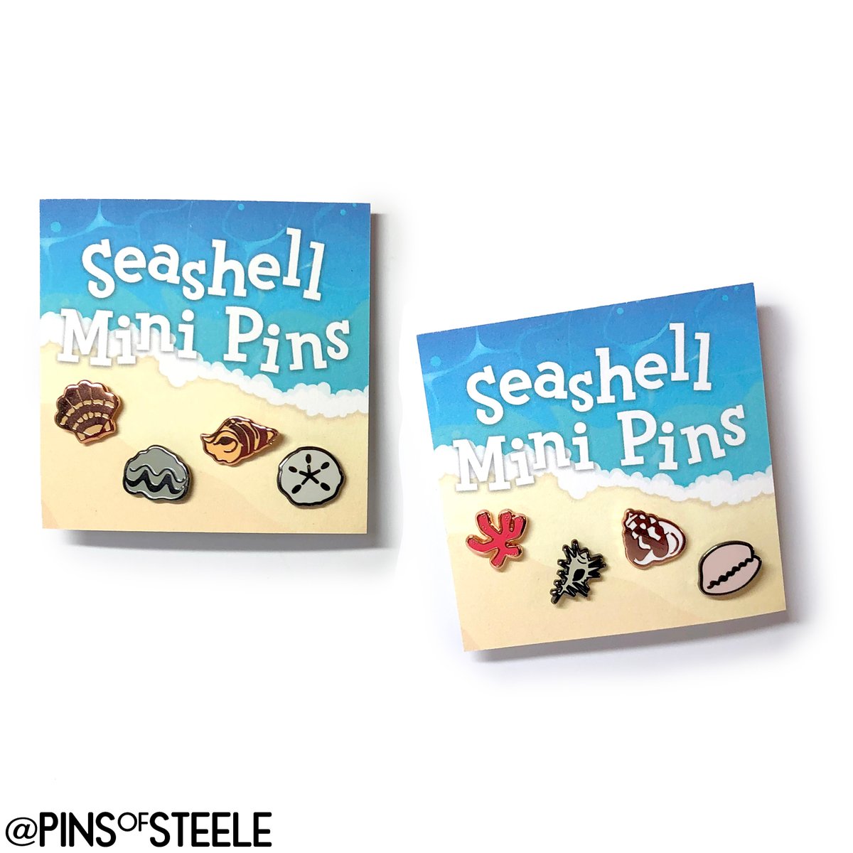 ACNH Mini Seashell Filler Pins | Pins of Steele