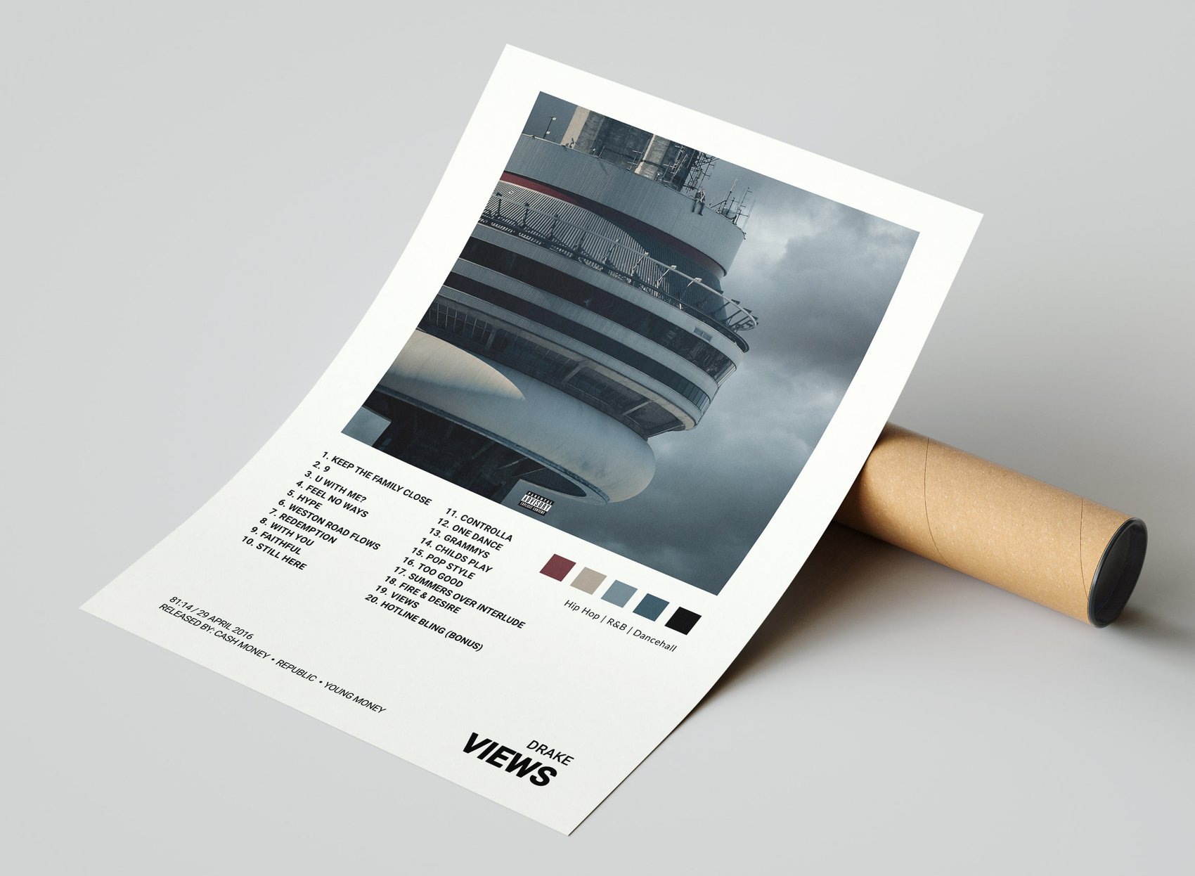 Drake - Views Album Cover Poster | Architeg Prints