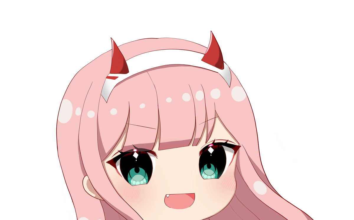 Zero Two Chibi Peeker | Kurumadesigns Zero Two Chibi Peeker | Kurumadesigns