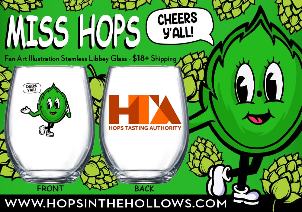 IN-STOCK - MISS HOPS - FULL COLOR Front and BACK | Hops in the Hollows
