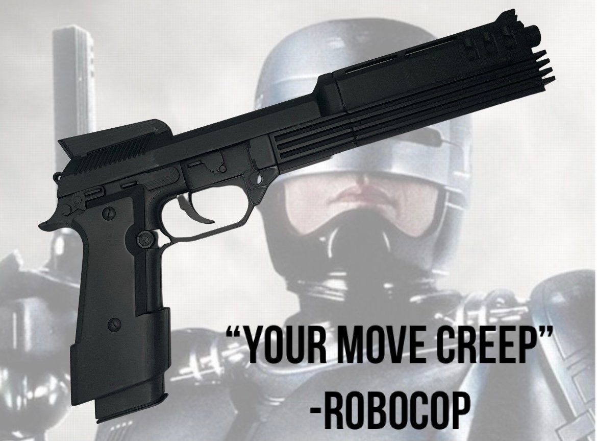 Robocop Auto-9 gun prop replica | AMP3D Printing and More...