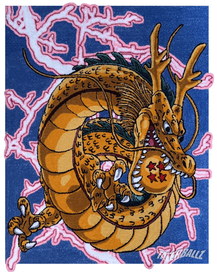 Gold Shenron Rug Print | taterballz
