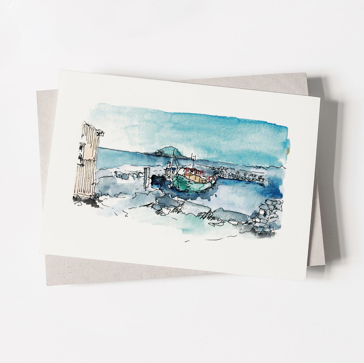 Eriskay Watercolour Card | Loom + Lichen