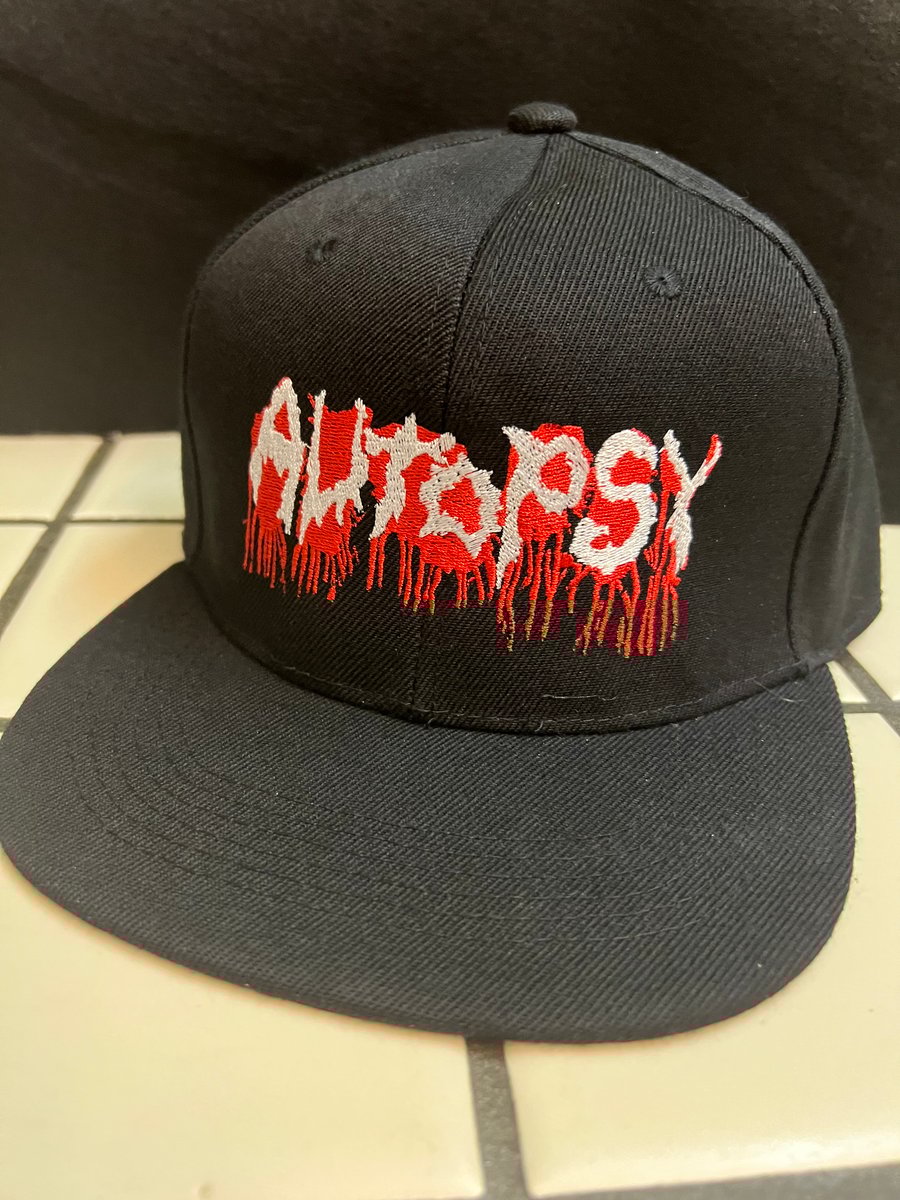 Drip Logo Flat Brim Cap | AutopsyDeathMetal