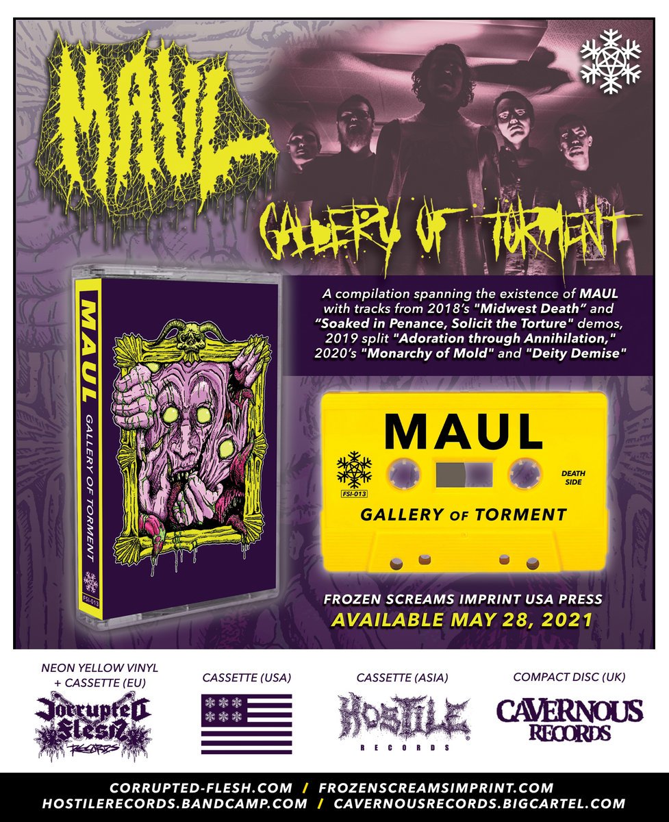 Maul - Gallery of Torment (Yellow TAPE) | Greasetrap Records