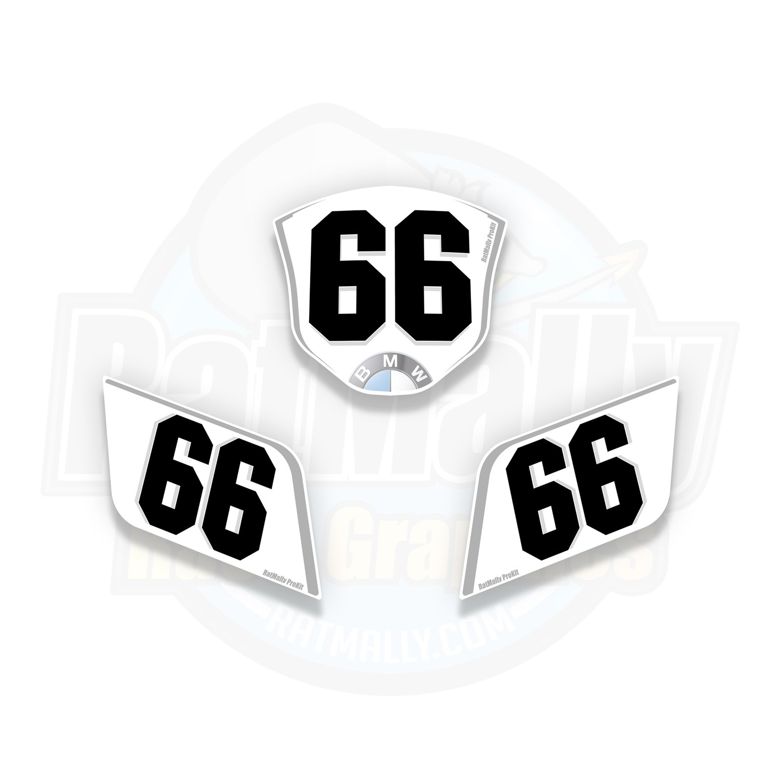 Race Number Boards to fit BMW S1000RR (All years) / RatMally Graphics
