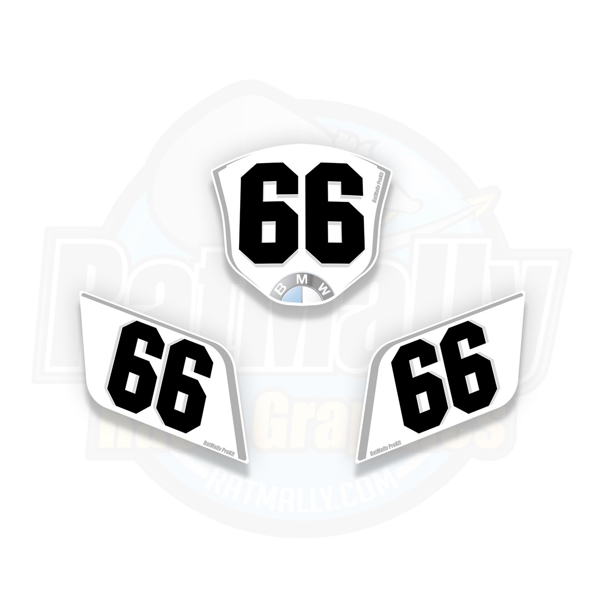 Race Number Boards to fit BMW S1000RR (All years) / RatMally Graphics