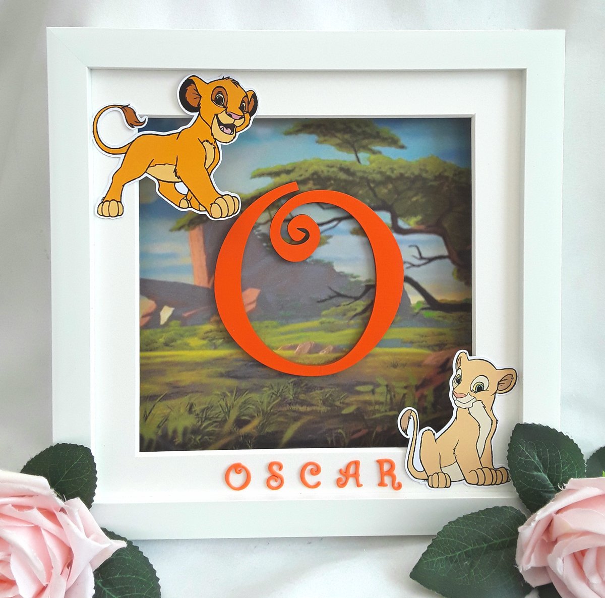 Personalised Lion king Frame, Lion King Box Frame, Lion King Gift ...