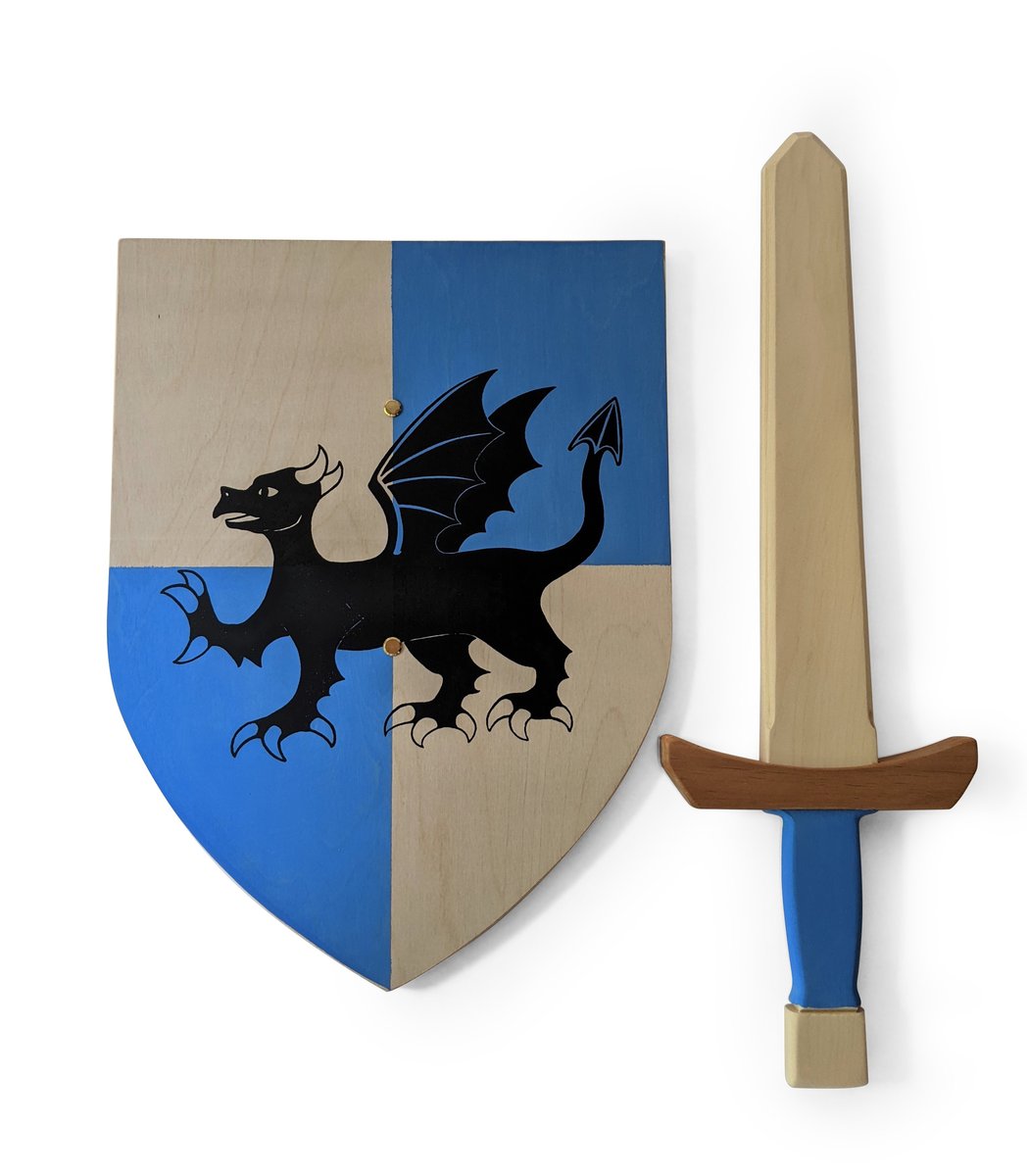Dragon Wooden Sword & Shield Set | Woodpeckers Toys