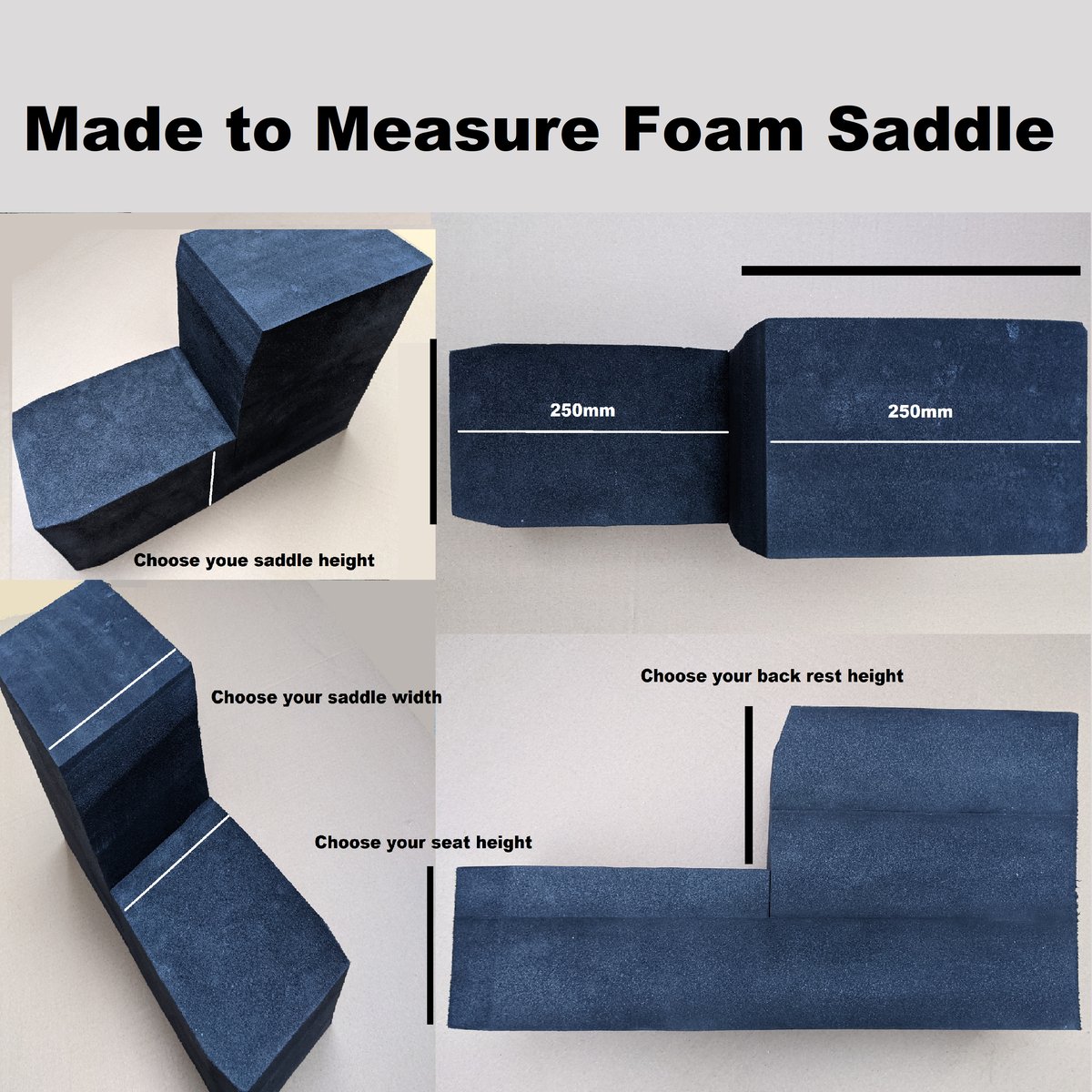 Made to Measure Foam Saddle | C1 Kayak Conversions OC1 Freestyle