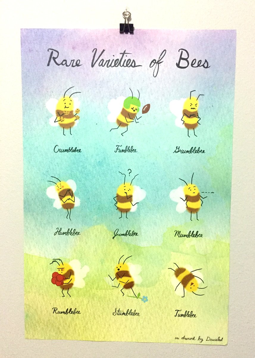 Rare Varieties of Bees Poster | DRACULAD