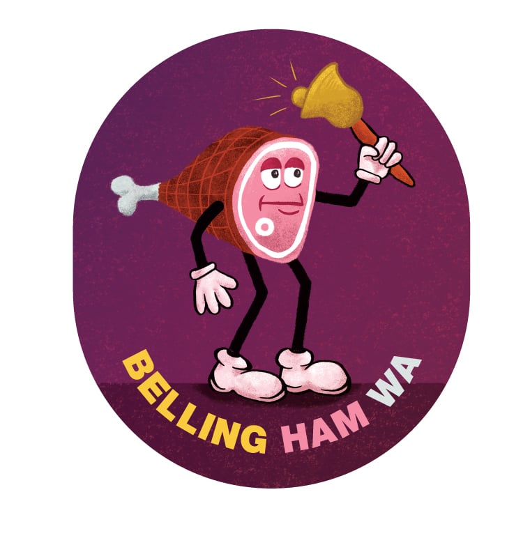 Bellingham Flag — Bellingham Ham Sticker