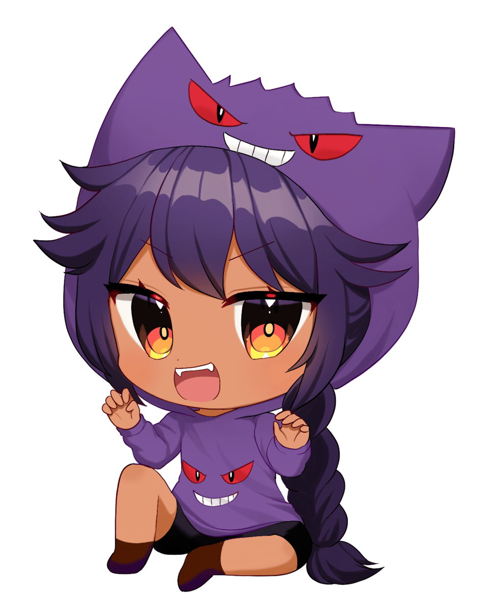 Chibi Gengar Jahy | Kurumadesigns