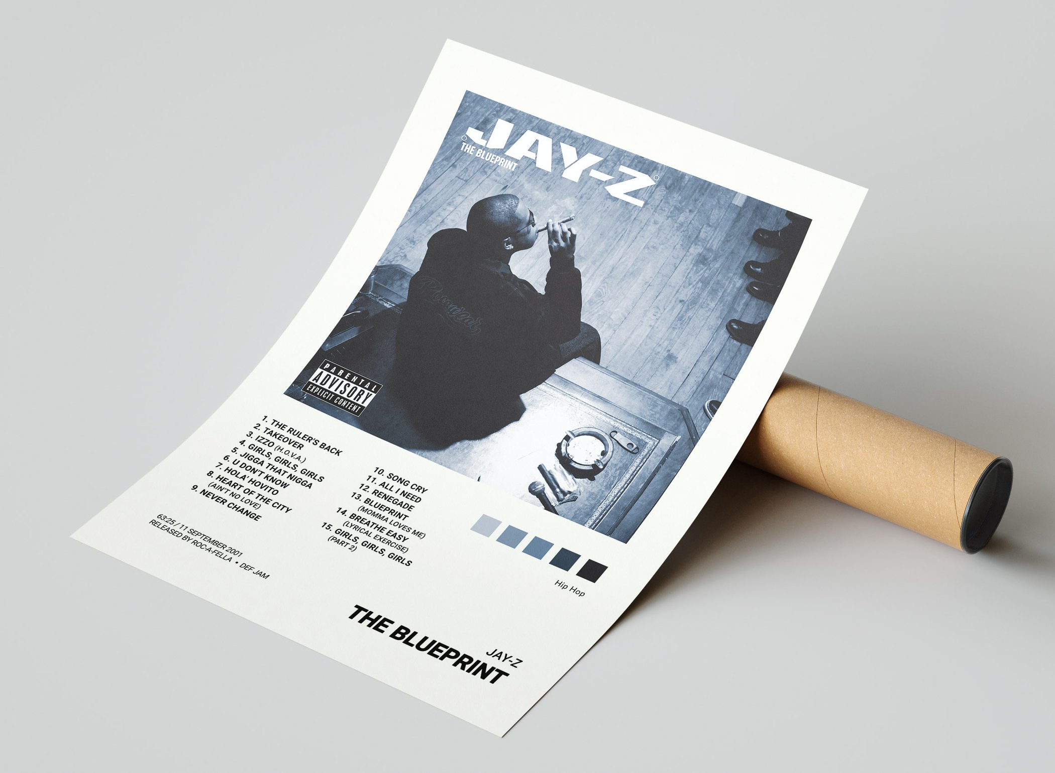 Jay-Z - The Blueprint Album Cover Poster | Architeg Prints
